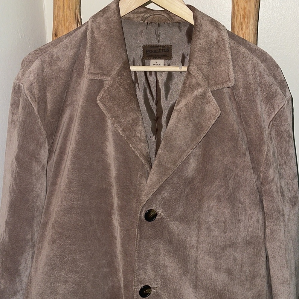 Rare Pendleton 100% Leather Sport Coat Jacket - Gem